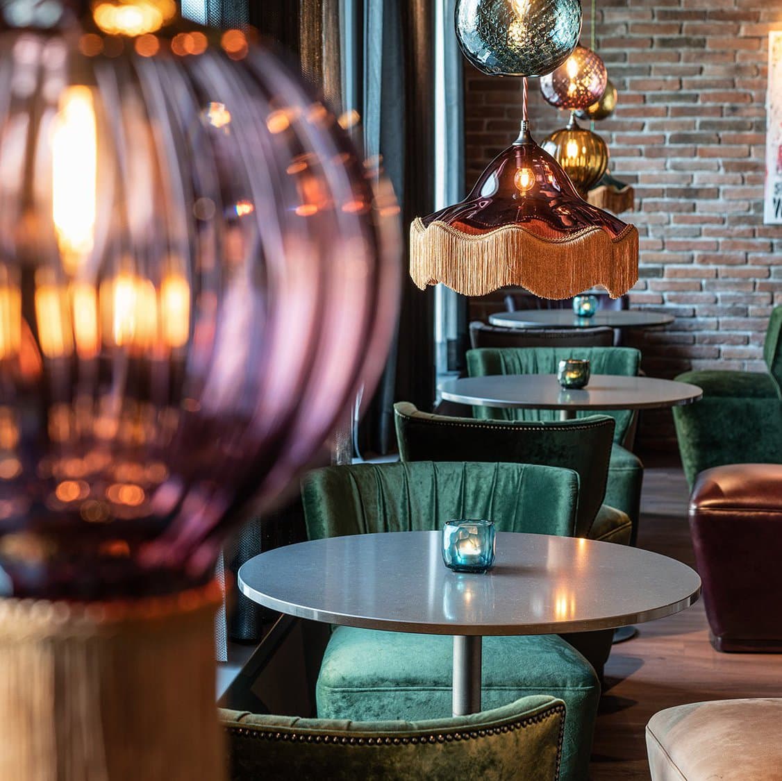 TREND: Coloured Glass Lighting